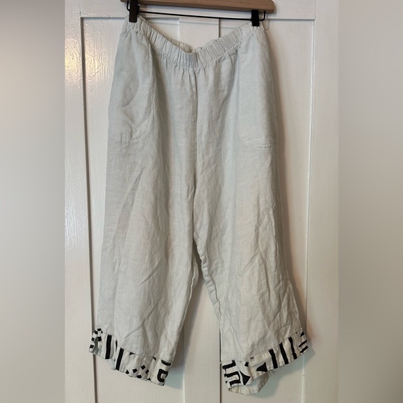 My Tribe | Pants & Jumpsuits | Joy Burton My Tribe Linen Cropped Pants ...